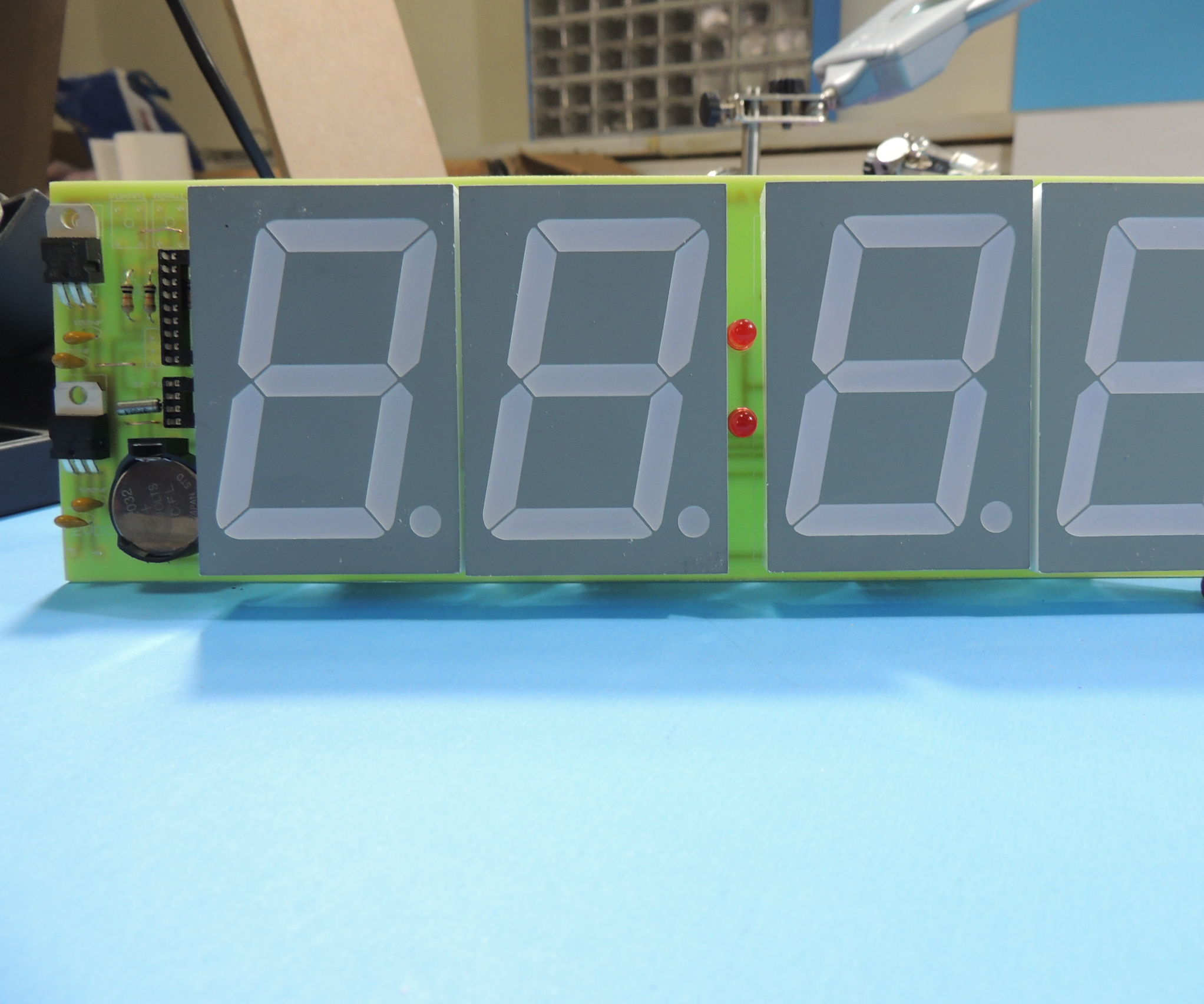 7 Segment Digital Clock And Thermometer 6 Steps Instructables