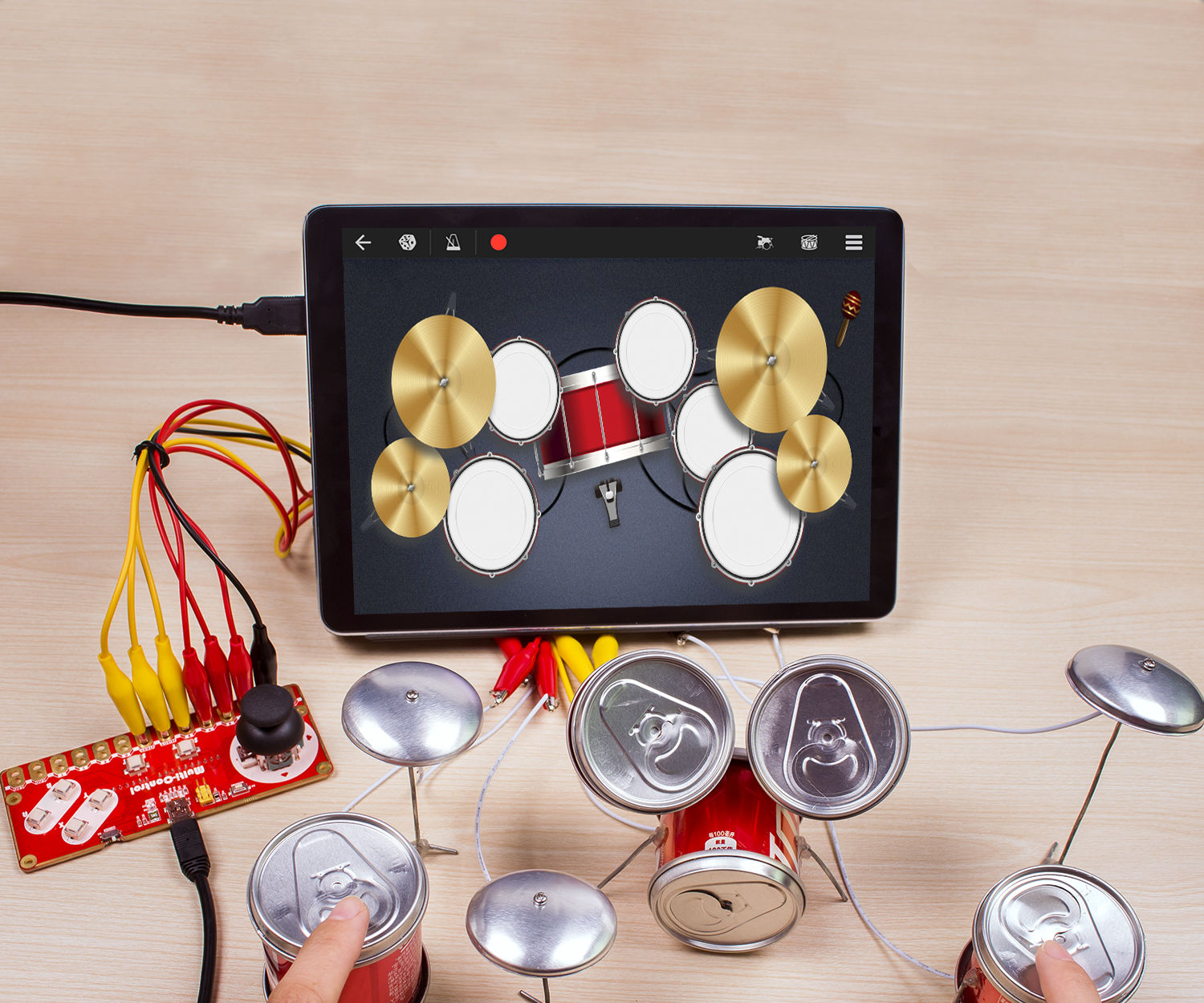 Playable Drum Set With Arduino And Cola Cans 9 Steps With Pictures