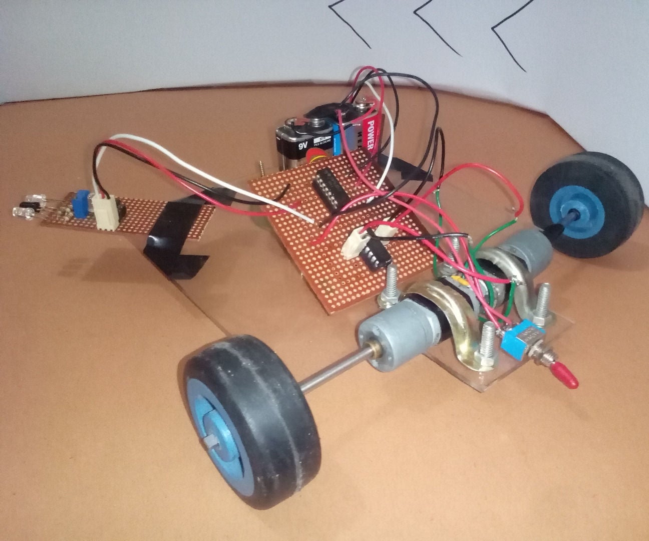 Obstacle Avoiding Robot With Ir Sensors Without Microcontroller 6 Steps Instructables