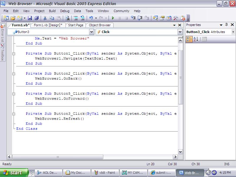 Make a Web Browser in Visual Basic | Trybotics