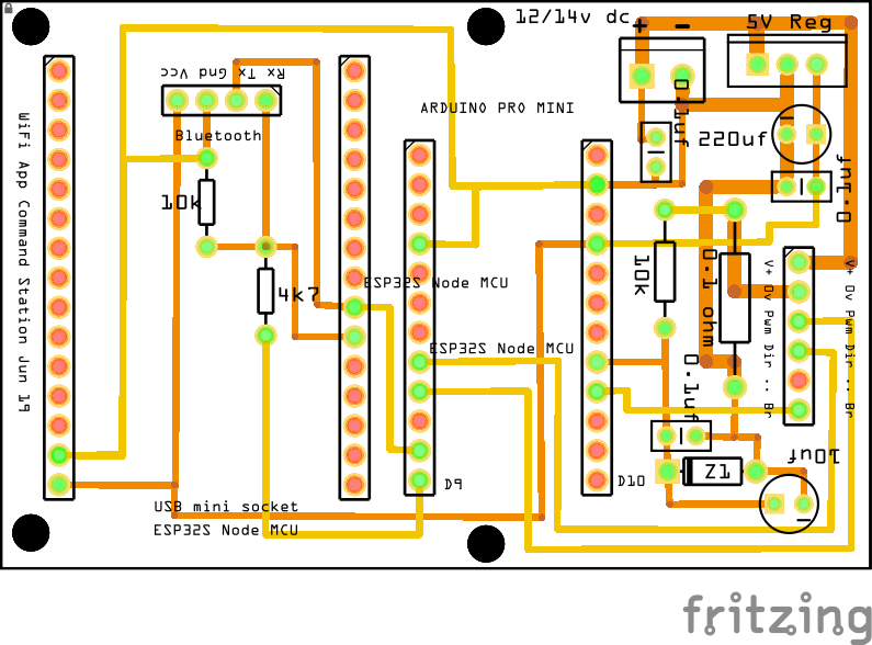 Wifi Dcc Command Station For Model Railway Trybotics