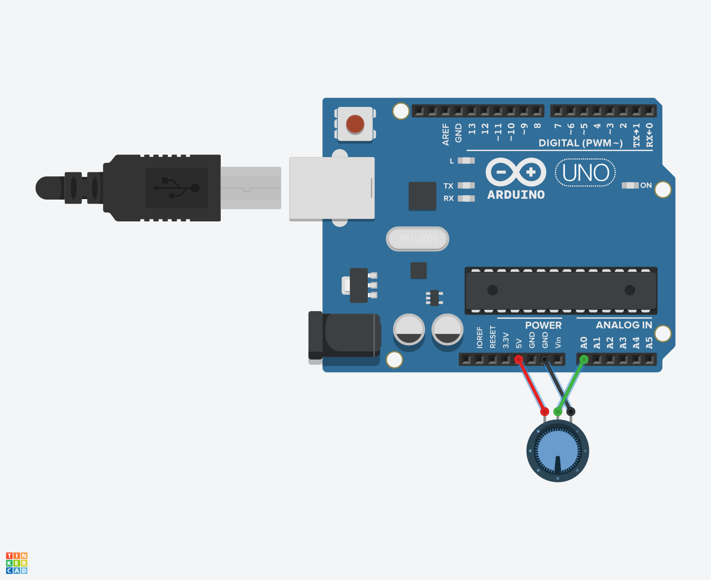 Read A Potentiometer With Arduino S Analog Input Trybotics