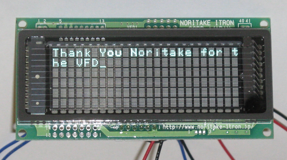 Arduino and the Noritake 24x6 VFD Module (Vacuum Fluorescent Display ...