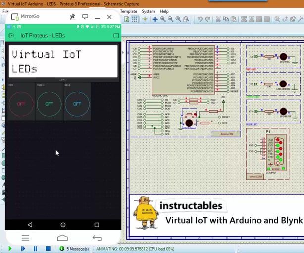 Control Simulated Arduino Circuit With Android Blynk App - First ...