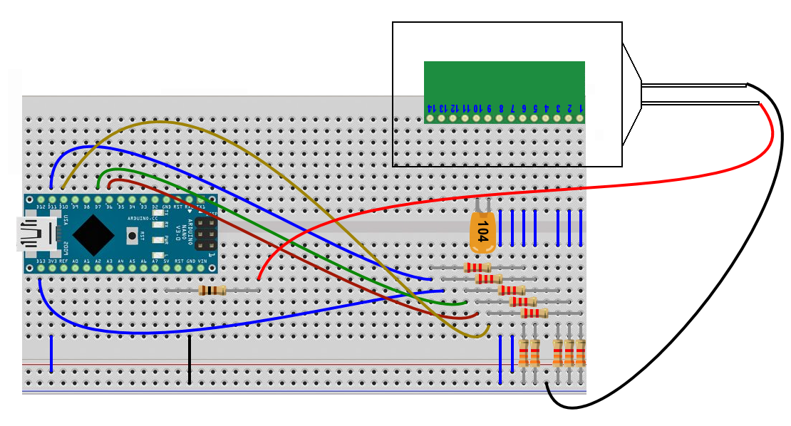 LCD COG for an Arduino Nano | Trybotics