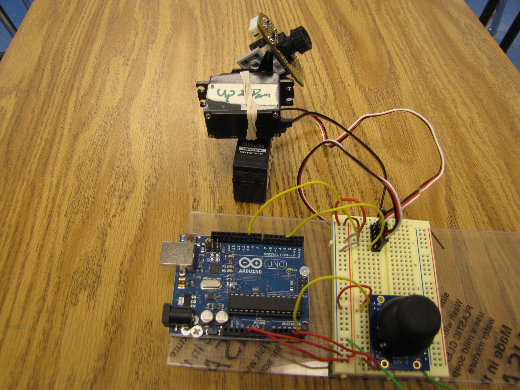 Arduino 2 Servos Thumbstick Joystick 5 Steps With Pictures Instructables